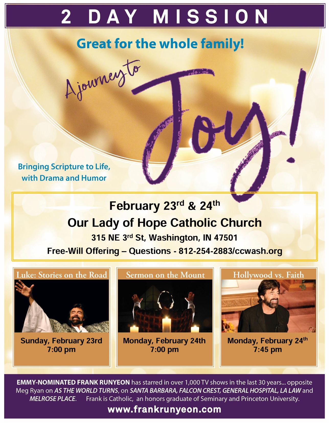 A Journey to Joy_Frank Runyeon – St. Francis of Assisi Parish